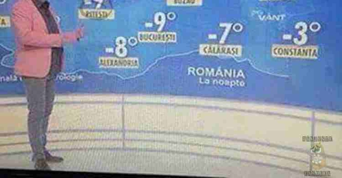 Gafă la meteo cu Busu: minus 68 de grade la Galaţi!