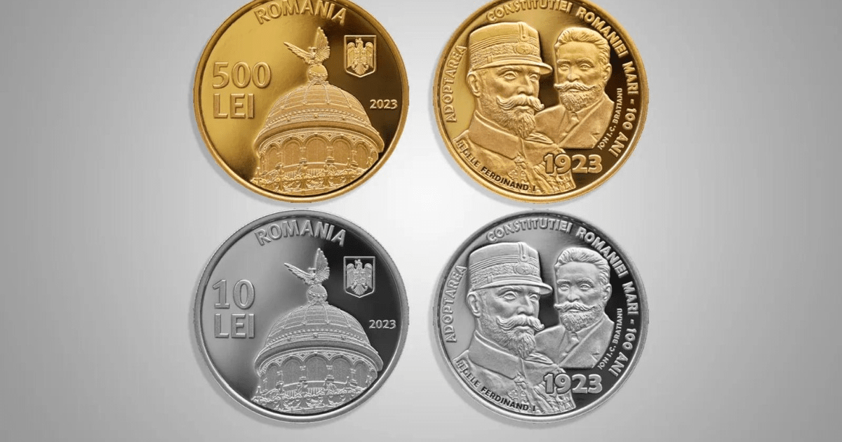 Monede din aur și argint, lansate pentru a marca 100 de ani de la ...