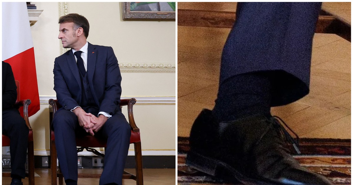 Motivul halucinant pentru care Emmanuel Macron a apărut cu pantofi cu ...
