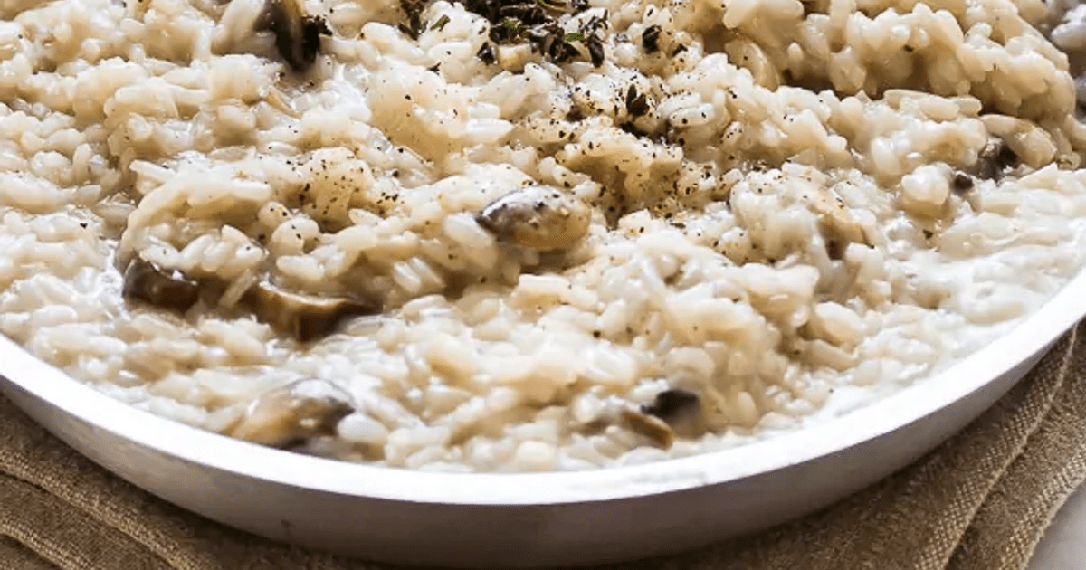 Risotto cu ciuperci. Secrete unui orez cremos