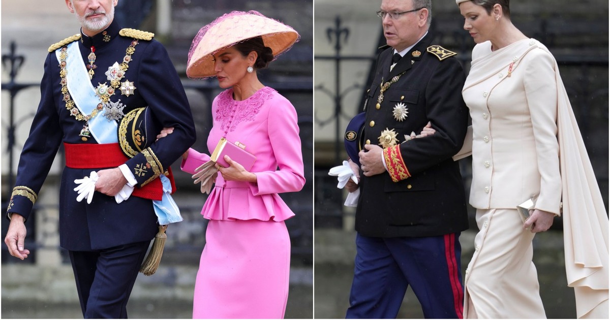 Parada invitaților regali: soții Macron, Albert și Charlene de Monaco ...
