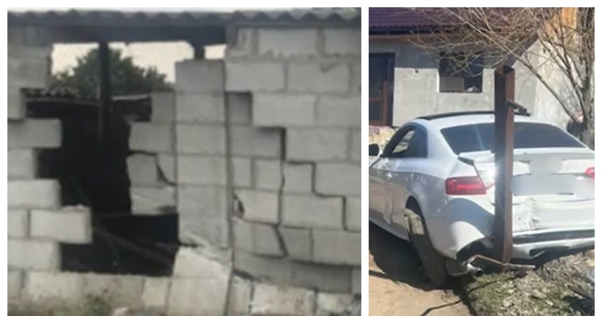 Fetiță de 6 ani, strivită de un zid de beton lovit de mașina familiei ...