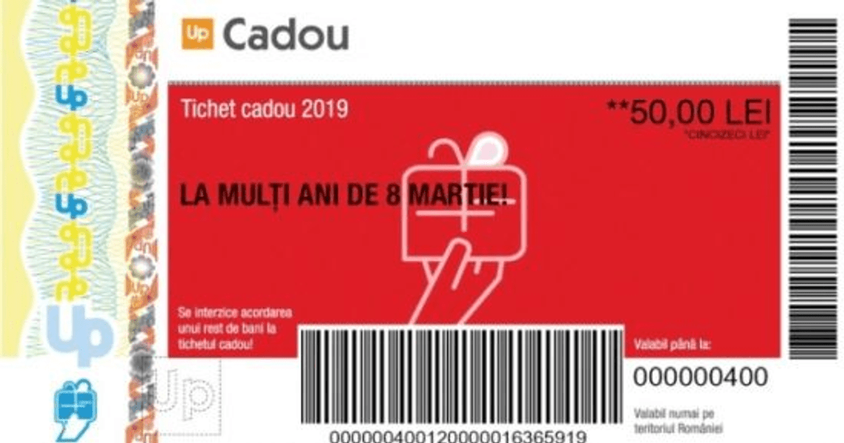Tichete cadou de Ziua Femeii, pe 8 martie