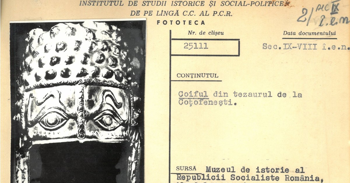 „Aventurile” prin care a trecut coiful de aur de la Coțofenești până să ...