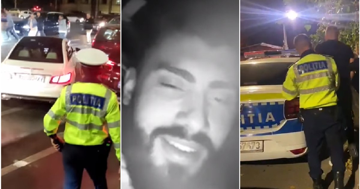 Șmecherul care a fugit de poliție lovind două mașini a ajuns după ...