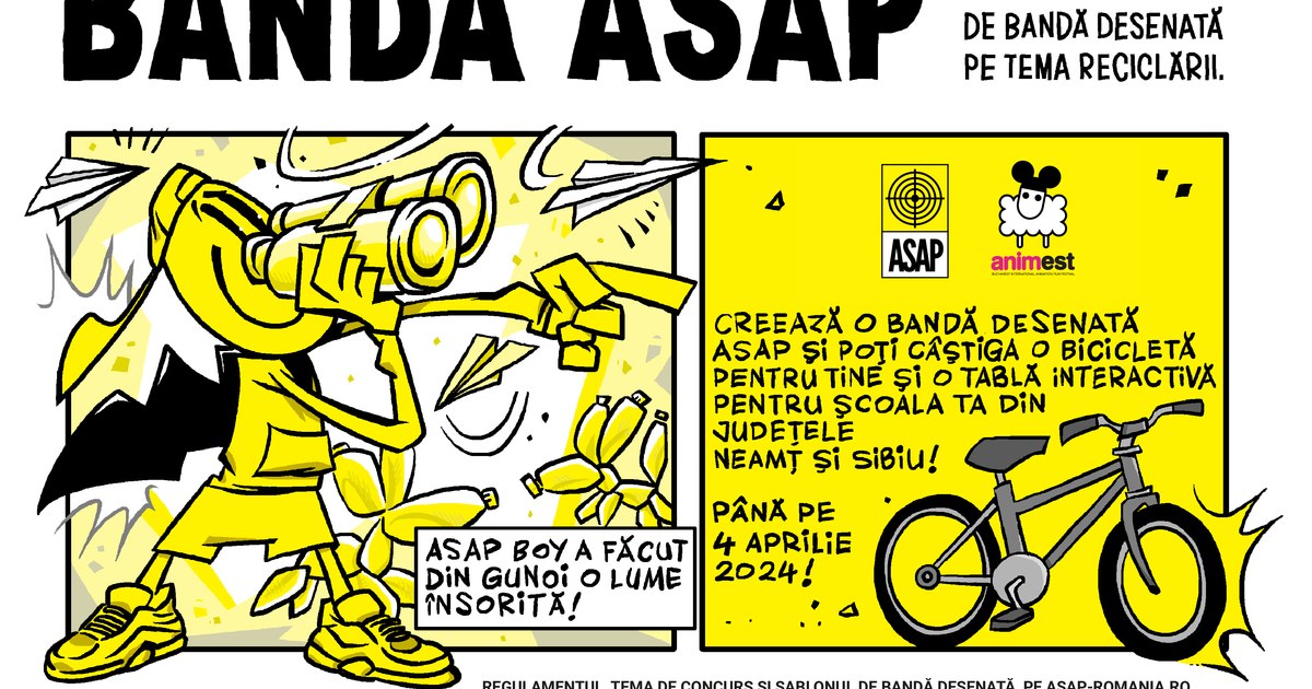 Concurs de benzi desenate cu premii pentru elevii din județele Sibiu și ...