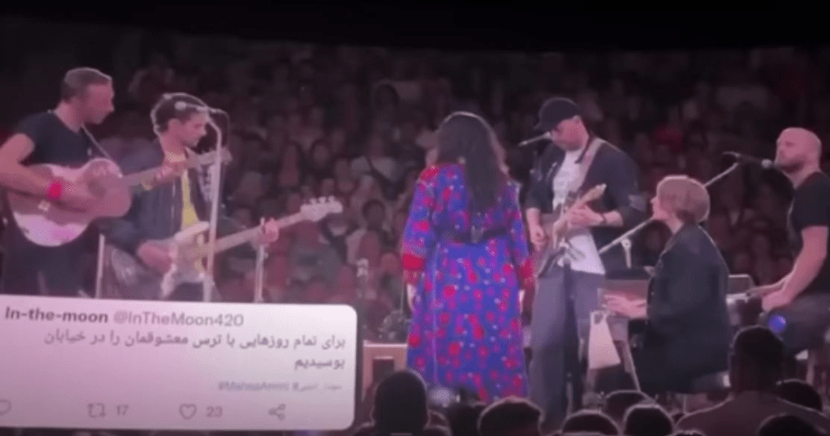 Coldplay, moment emoționant: imnul protestatarilor din Iran ...