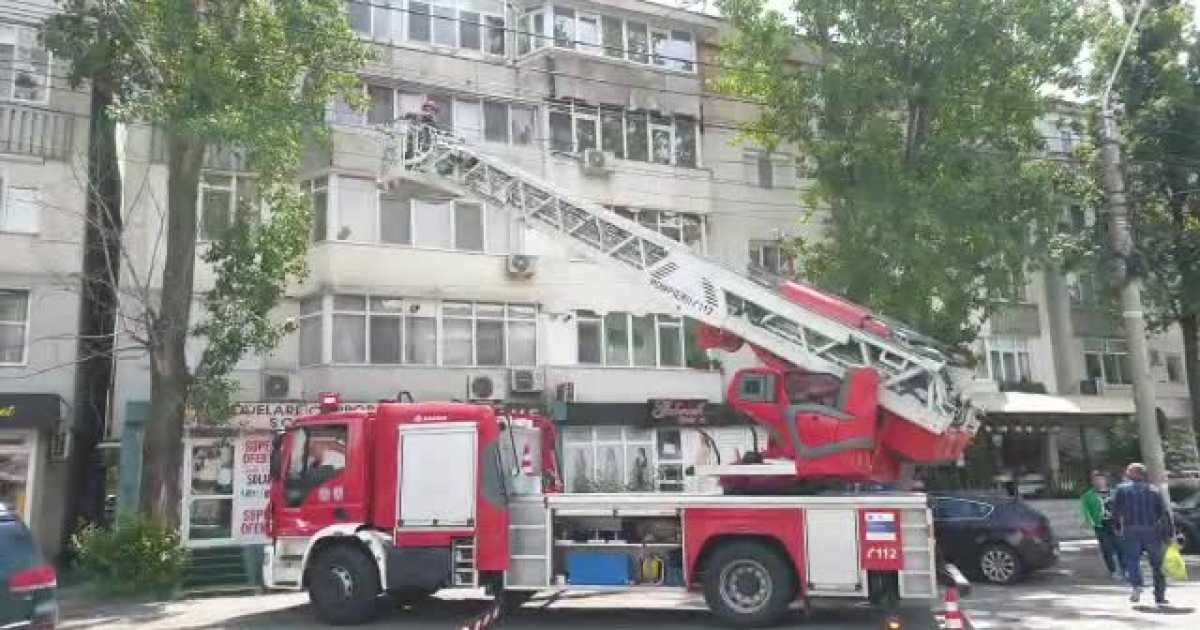 Pisică prinsă între etajele superioare ale unui bloc din Galaţi ...