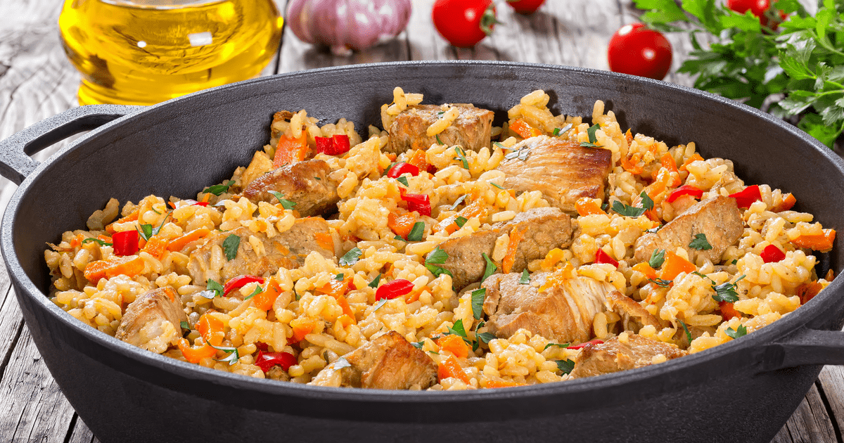 Paella de pui, varianta rapidă