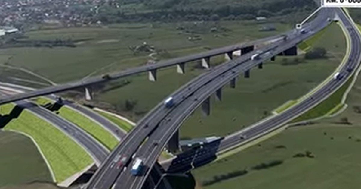 Imagini cu cel mai complicat nod rutier din România. Are poduri, pasaje ...