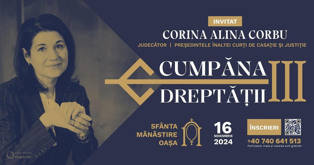 Corina Corbu, președinta ÎCCJ, invitată de o organizație obscură să ...