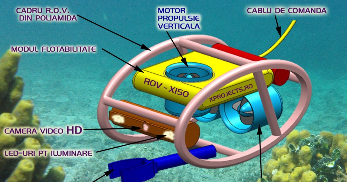 VIDEO În căutarea torpilelor subacvatice: robotul subacvatic românesc ...