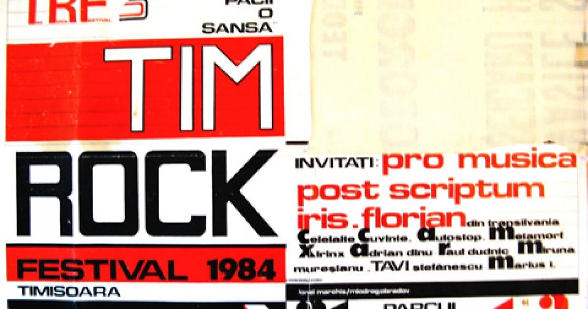 TIM Rock, cel mai important festival underground de pe timpul lui ...