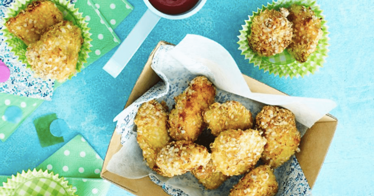 Nuggets de pui crocante şi sănătoase