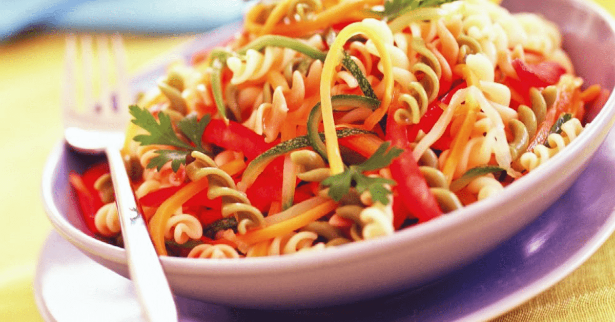 Paste spirale cu legume