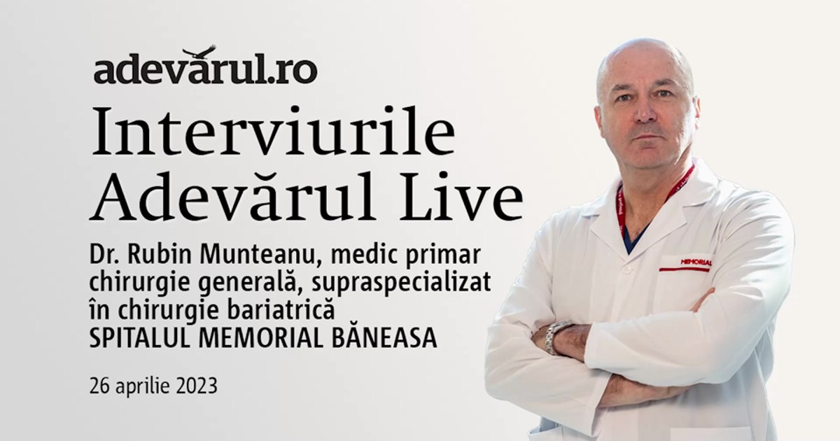 Intervenția Gastric Sleeve explicată de dr. Rubin Munteanu, medic primar chirurgie generală ...