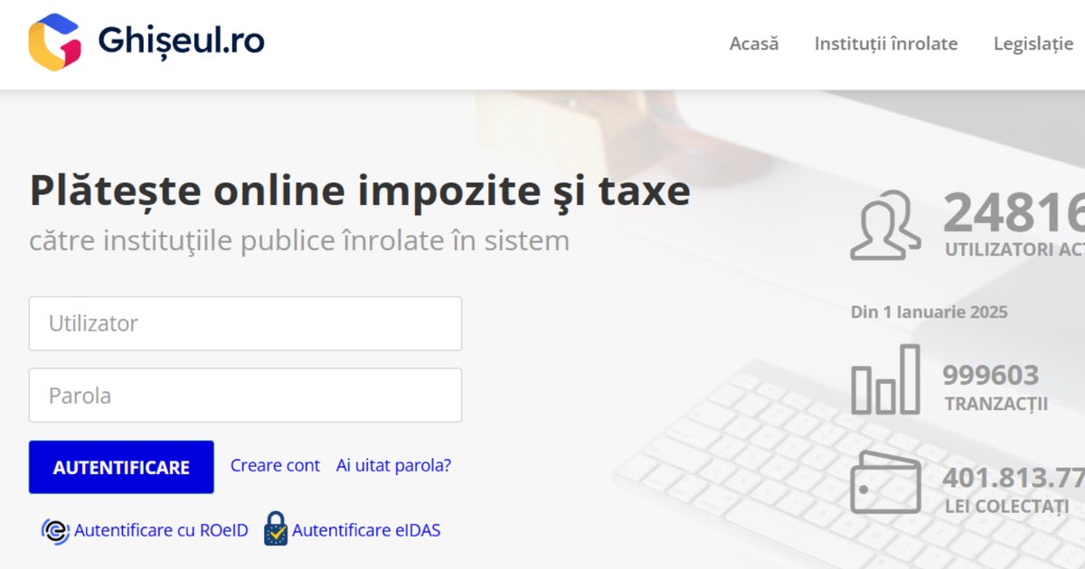 Ghiseul.ro, SEAP, e-Guvernare, PCUe și SAET sunt din nou funcționale ...