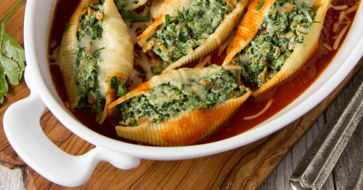 Paste umplute cu spanac