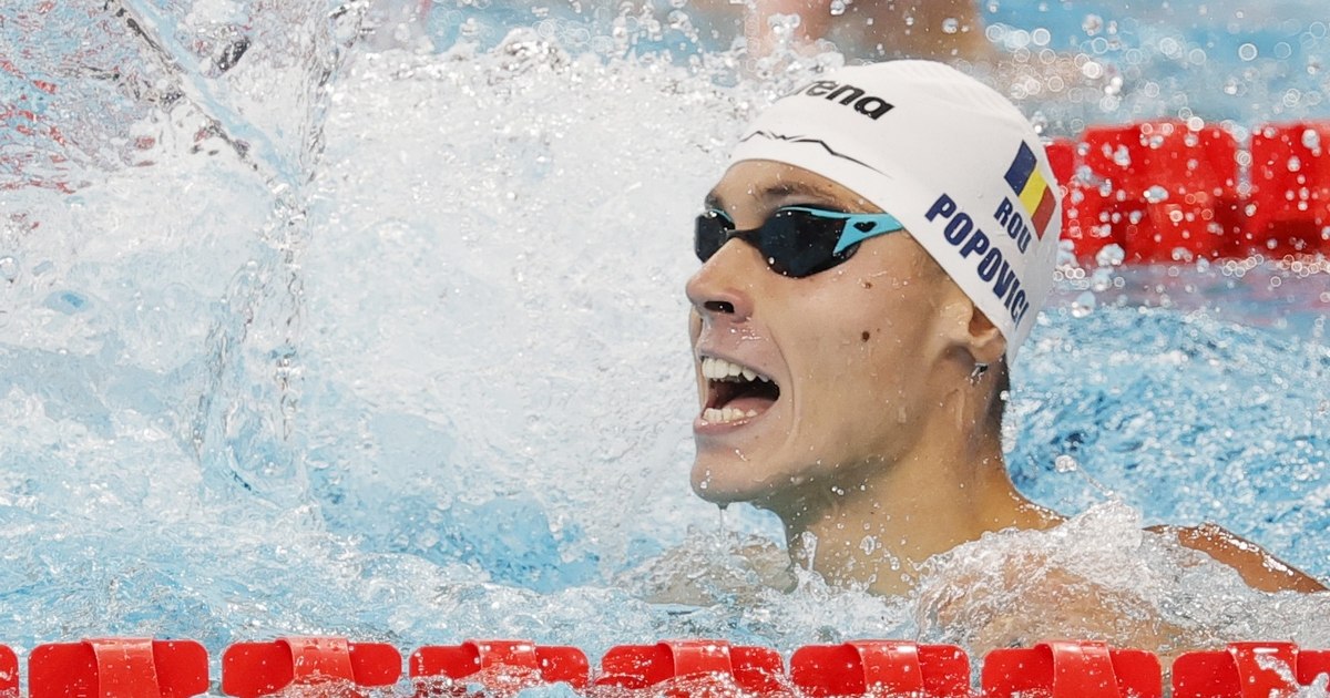 JO 2024 - Înot: David Popovici, calificat în semifinale la 100 m liber cu al treilea timp ...