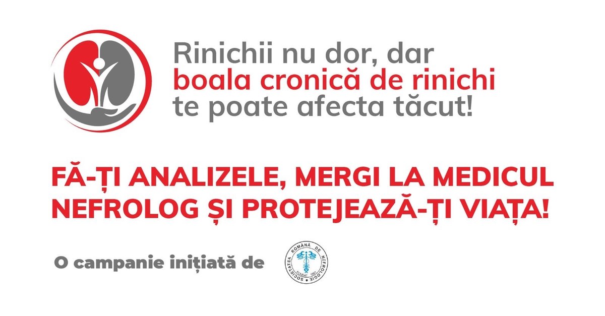 Ziua Mondială a Rinichiului: Societatea Română de Nefrologie cere ...