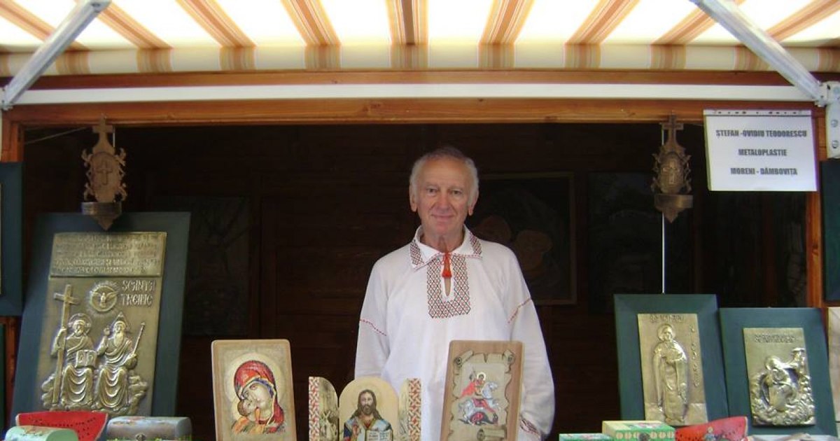 Sculptorul de metale care a realizat una dintre cele mai mari icoane ...