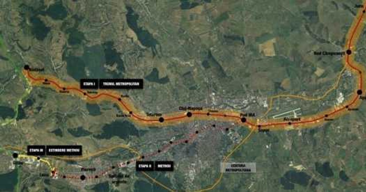 Linie de metrou şi tren metropolitan pe circa 60 de kilometri în ...