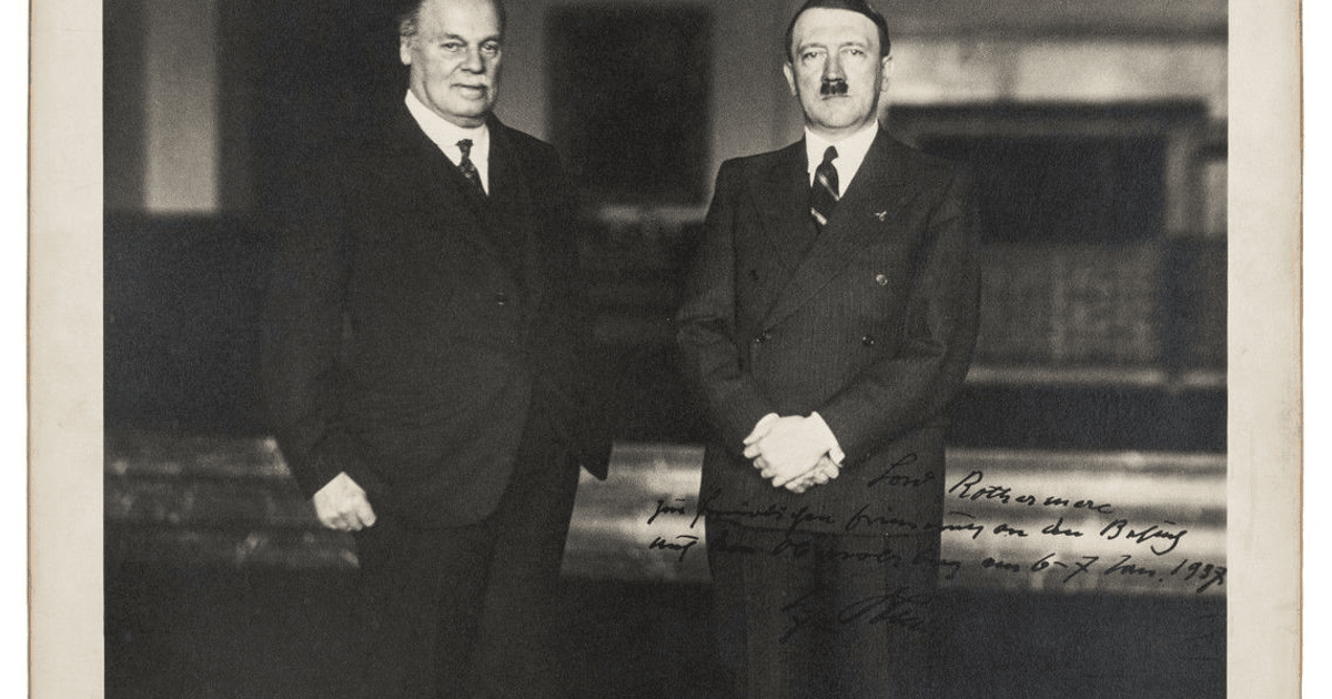 Lordul Rothermere, fondatorul ziarului „Daily Mail”, l-a încurajat pe ...