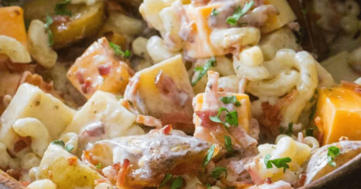 Salată de cartofi cu paste