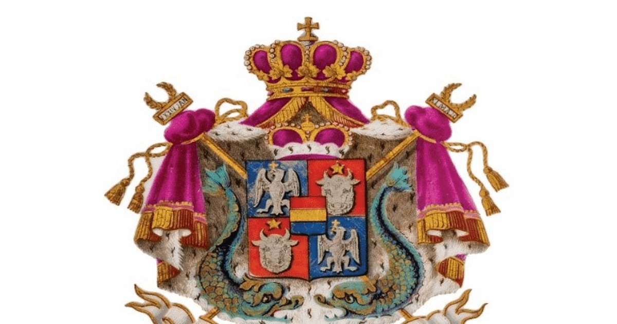 Blazonul familiei Cuza s-a identificat cu cel al țării, după Unirea ...