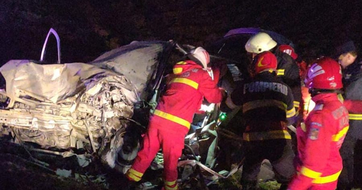 Accident deosebit de grav pe drumul european 574, în Olt. Patru bărbați au murit VIDEO | adevarul.ro