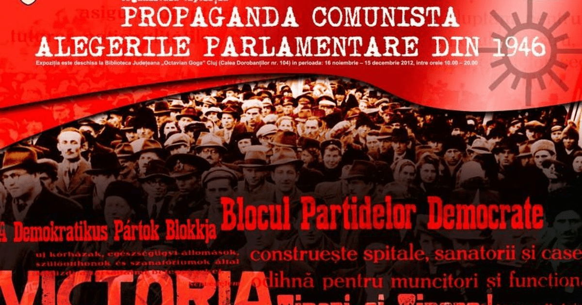 Propaganda comunistă - Alegerile parlamentare din 1946