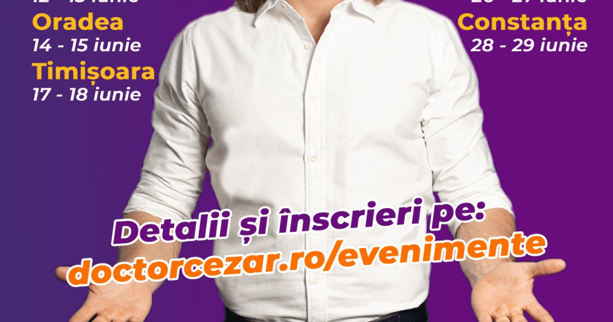 Doctor Cezar lansează turneul național "Ia-ți sănătatea în propriile ...