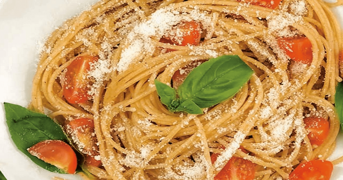 Spaghete integrale cu legume