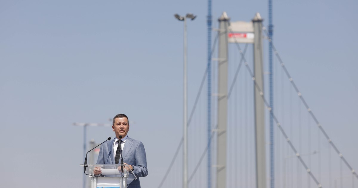 Podul suspendat peste Dunăre, inaugurat. Sorin Grindeanu: „L-aș numi un ...