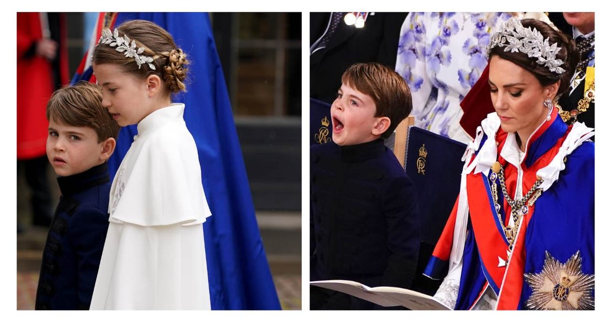 Ipostază surprinzătoare cu Prințul Louis și Prințesa Charlotte ...