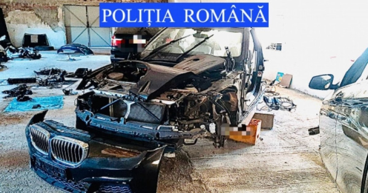 Mașină închiriată pentru a fi dezmembrată și vândută bucată cu bucată ...