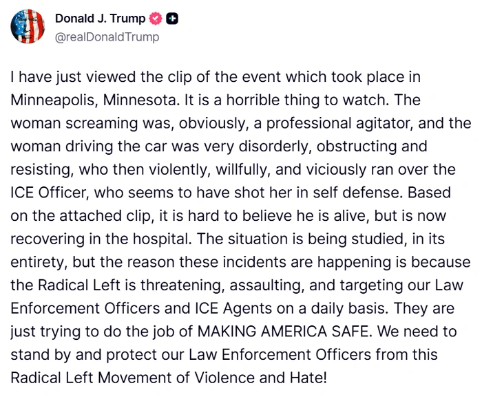 Cine era femeia ucisă de ICE. Reacția lui Trump: „Este un lucru ...