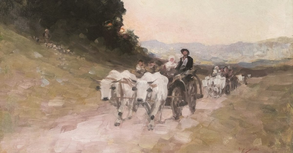 Tabloul „Care cu boi“ de Nicolae Grigorescu, vândut cu 500.000 de lei la Casa Alis | adevarul.ro