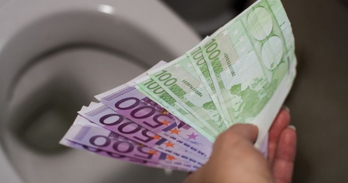 Bani murdari? Zeci de mii de euro aruncaţi în toalete din Geneva ...