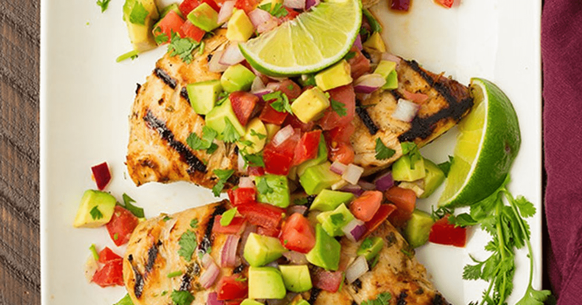 Piept de pui la grătar cu salsa