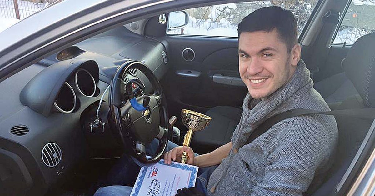 George Baltă şi-a luat permisul de conducere