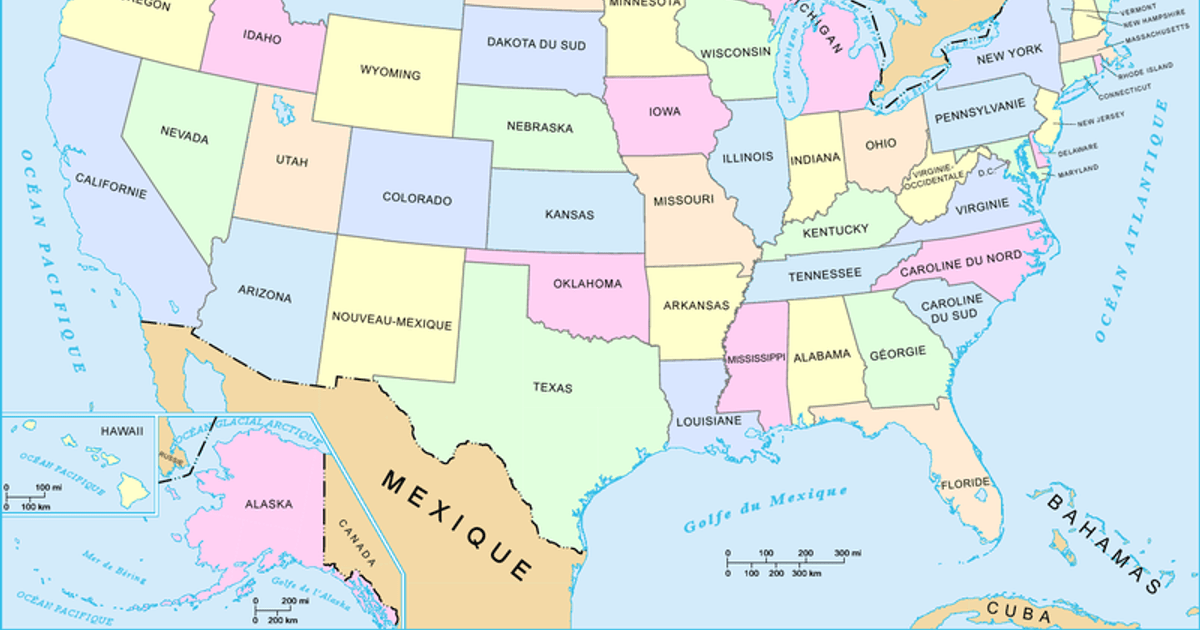 O lume întreagă pe harta Statelor Unite