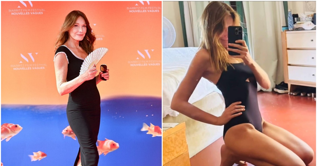 La 57 de ani, Carla Bruni șochează cu silueta sa. Ar putea defila oricând pe podium în costum de ...