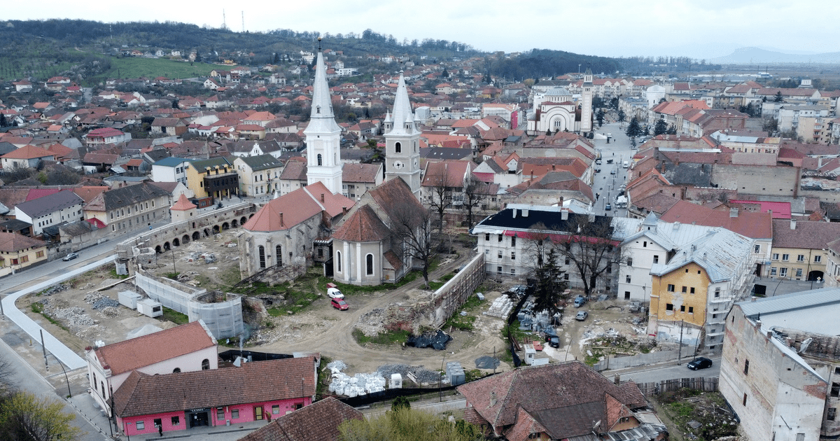 Centrul istoric al orașului Orăștie, restaurat complet