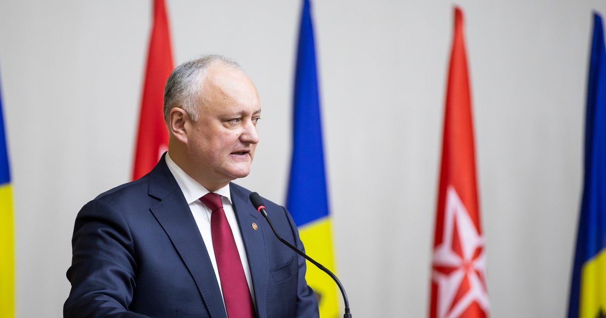 Fostul președinte pro-rus Igor Dodon refuză să recunoască rezultatul ...