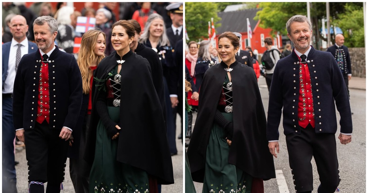 Regele Frederik și Regina Mary ai Danemarcei, vizită regală în ținute ...