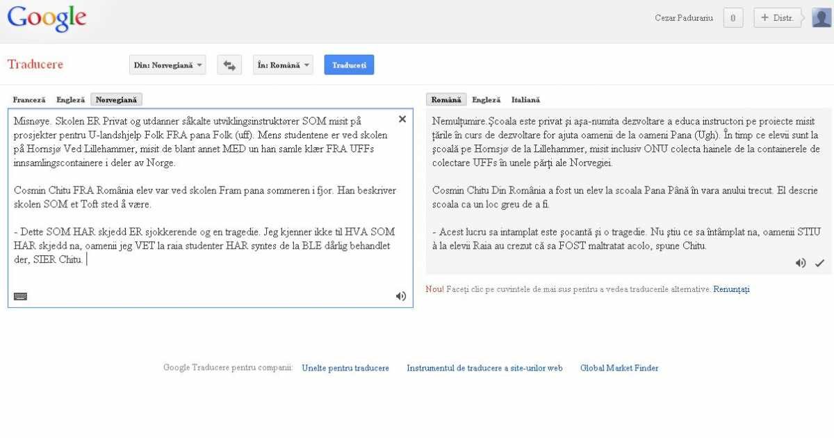 Cum l-a făcut Google Translate criminal pe un român nevinovat | adevarul.ro