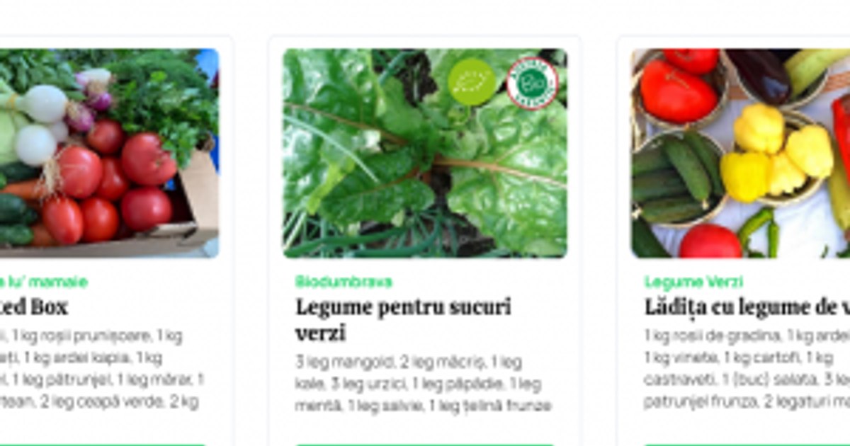 Marketplace-ul de unde românii pot cumpăra fructe şi legume direct de ...
