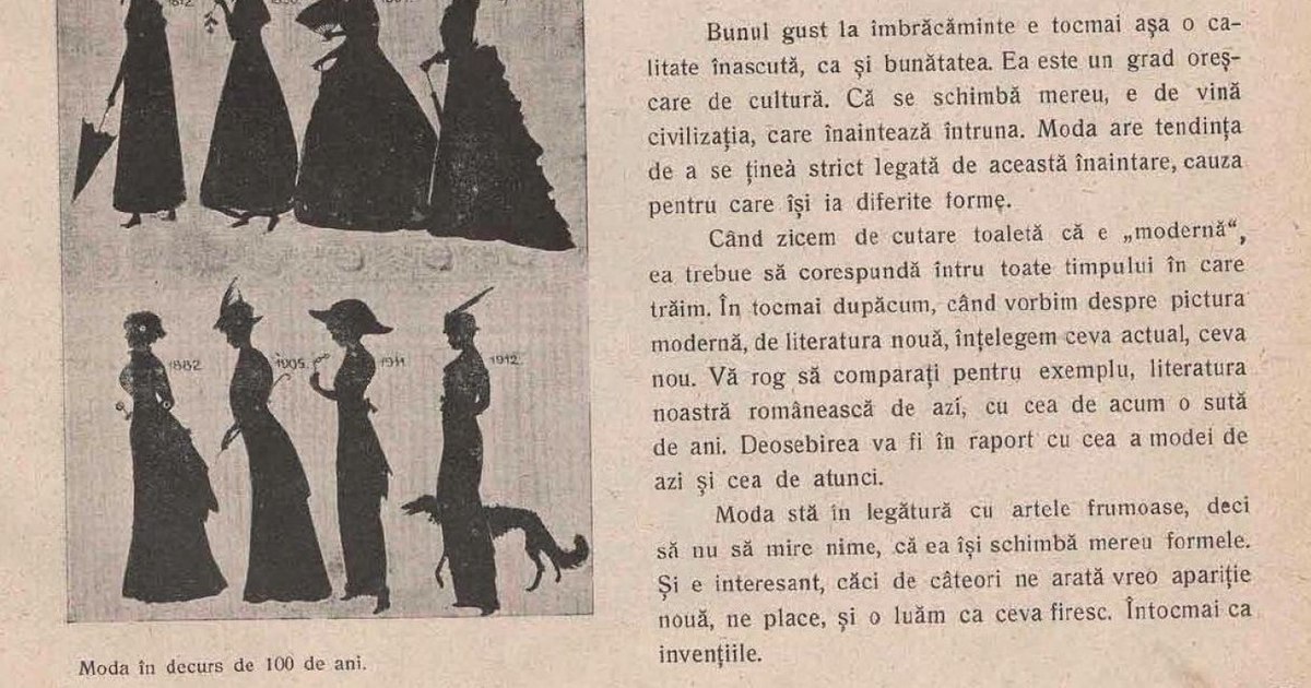 FOTO „Cosânzeana“ vorbeşte despre moda Clujului din 1913: „Bunul gust ...