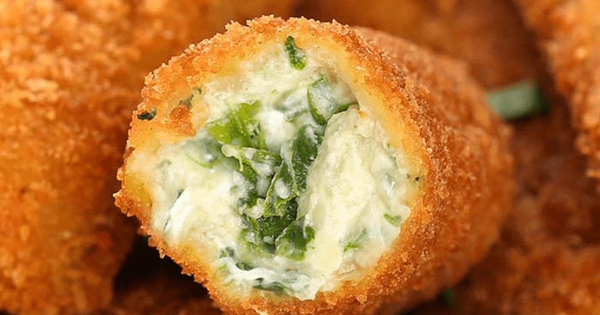 Crochete cu brânză şi spanac